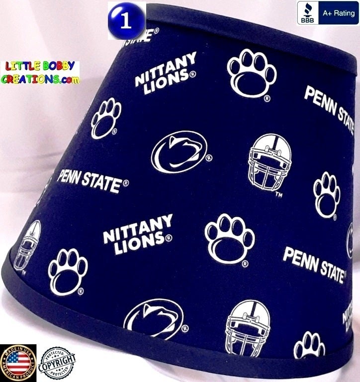 PENN STATE UNIVERSITY LAMP SHADE - 4 Fabric Options - Each Available in ...