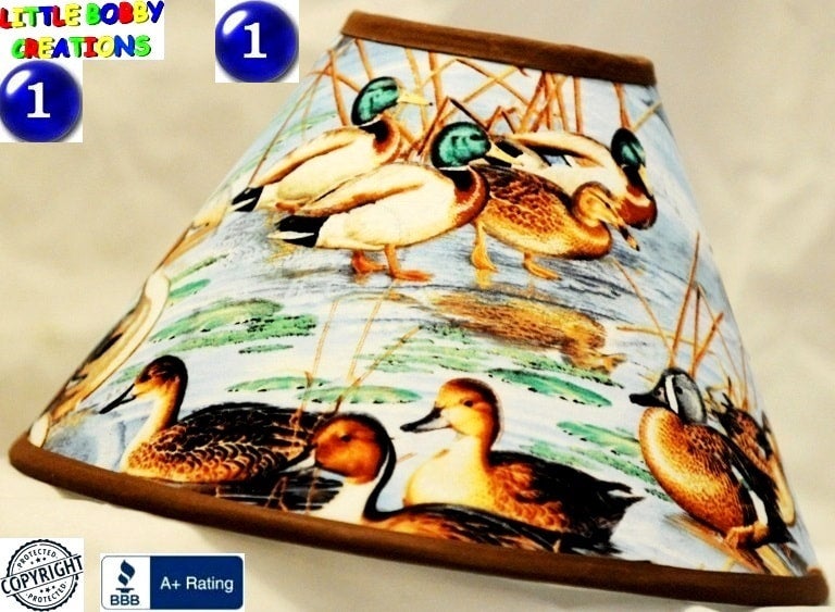 DUCK LAMP SHADES - 27 DUCK Lamp Shade Fabric Options - Each Available ...