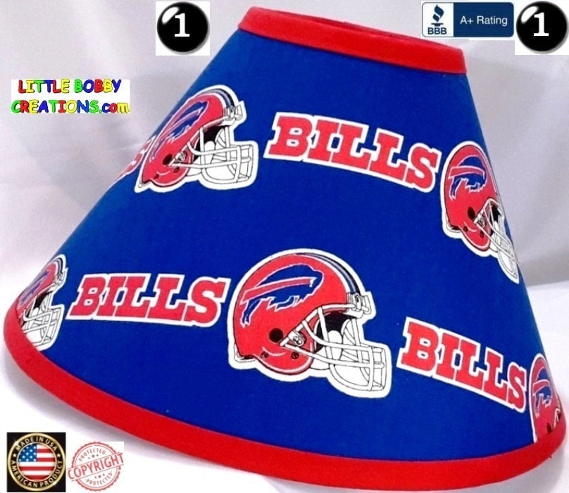 BUFFALO BILLS LAMP SHADE - 3 Fabric Options - Each Available in 23 ...
