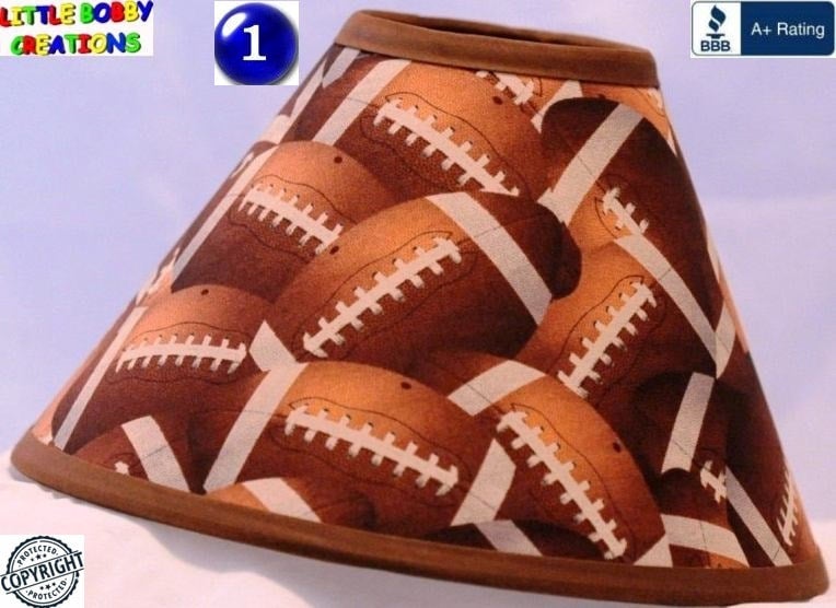 KIDS FOOTBALL LAMP SHADE - 13 Fabric Options - Each Available in 23 ...