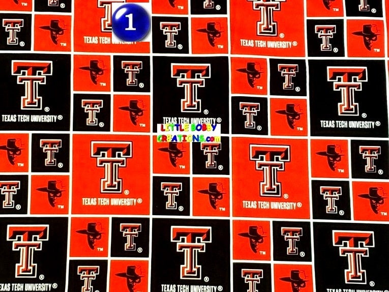 TEXAS TECH UNIVERSITY LAMP SHADE - 2 Fabric Options - Each Available in ...