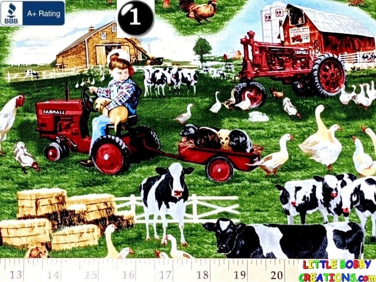 FARMALL LAMP SHADES - 4 Shade Fabric Options - Each Available in 23 Shade Sizes - Made With ...