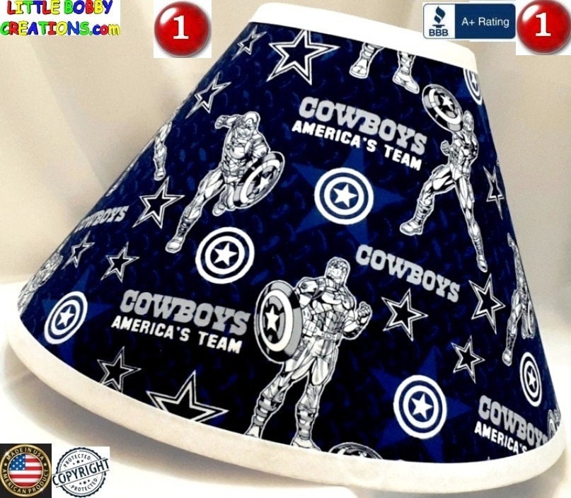 NFL MARVEL LAMP SHADE - 5 Fabric Options - Each Available in 23 Shade ...