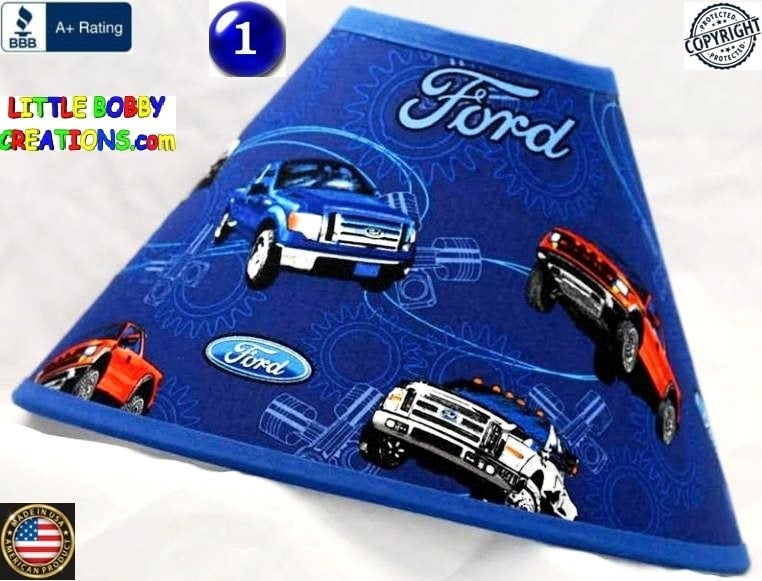 FORD TRUCK LAMP SHADES - 5 FORD TRUCK Shade Fabric Options - Each ...