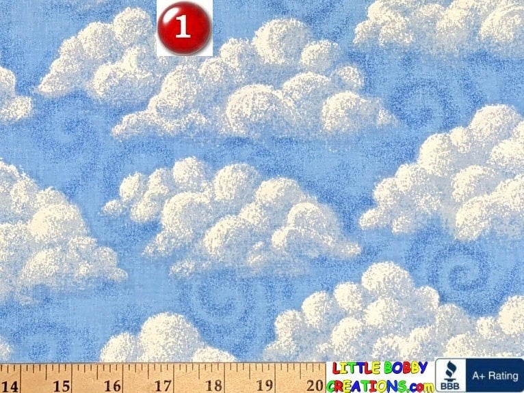 CLOUDS LAMP SHADE - 3 CLOUDS Shade Fabric Options - Each Available in ...
